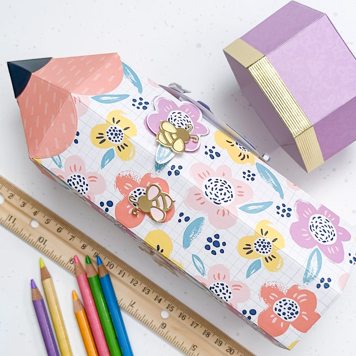 3D Pencil Gift Box| Scrap Diva Designs