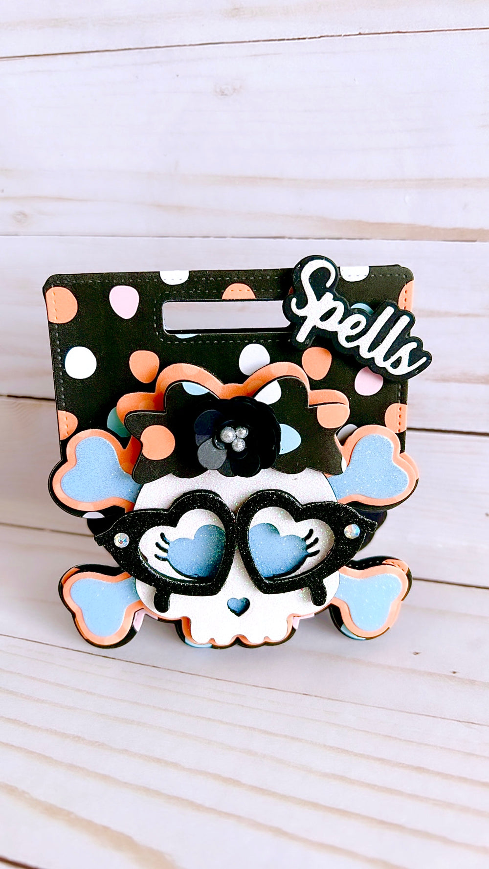 Skull Bag Topper #2| Scrap Diva Designs