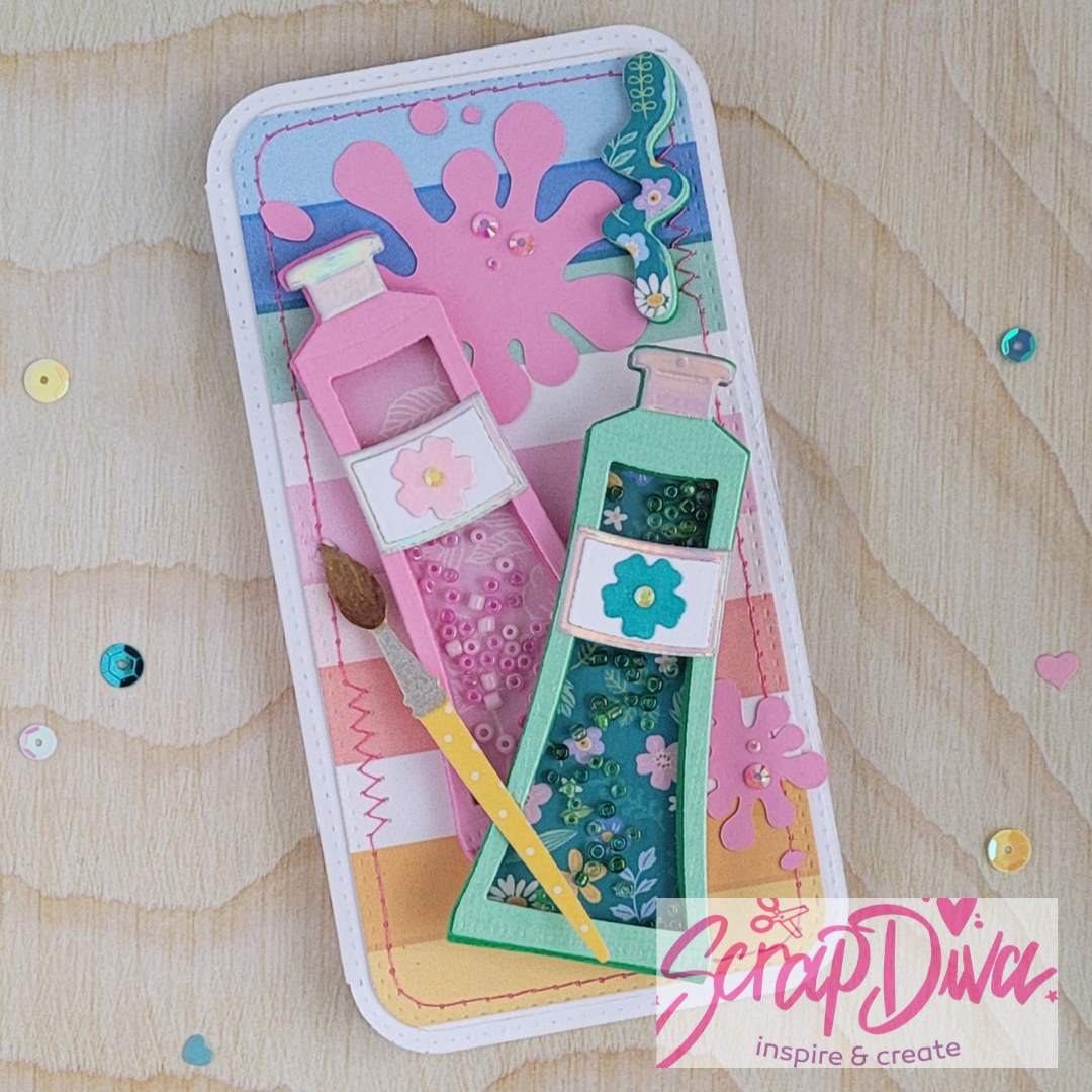 Paint Tube Shakers| Scrap Diva Designs