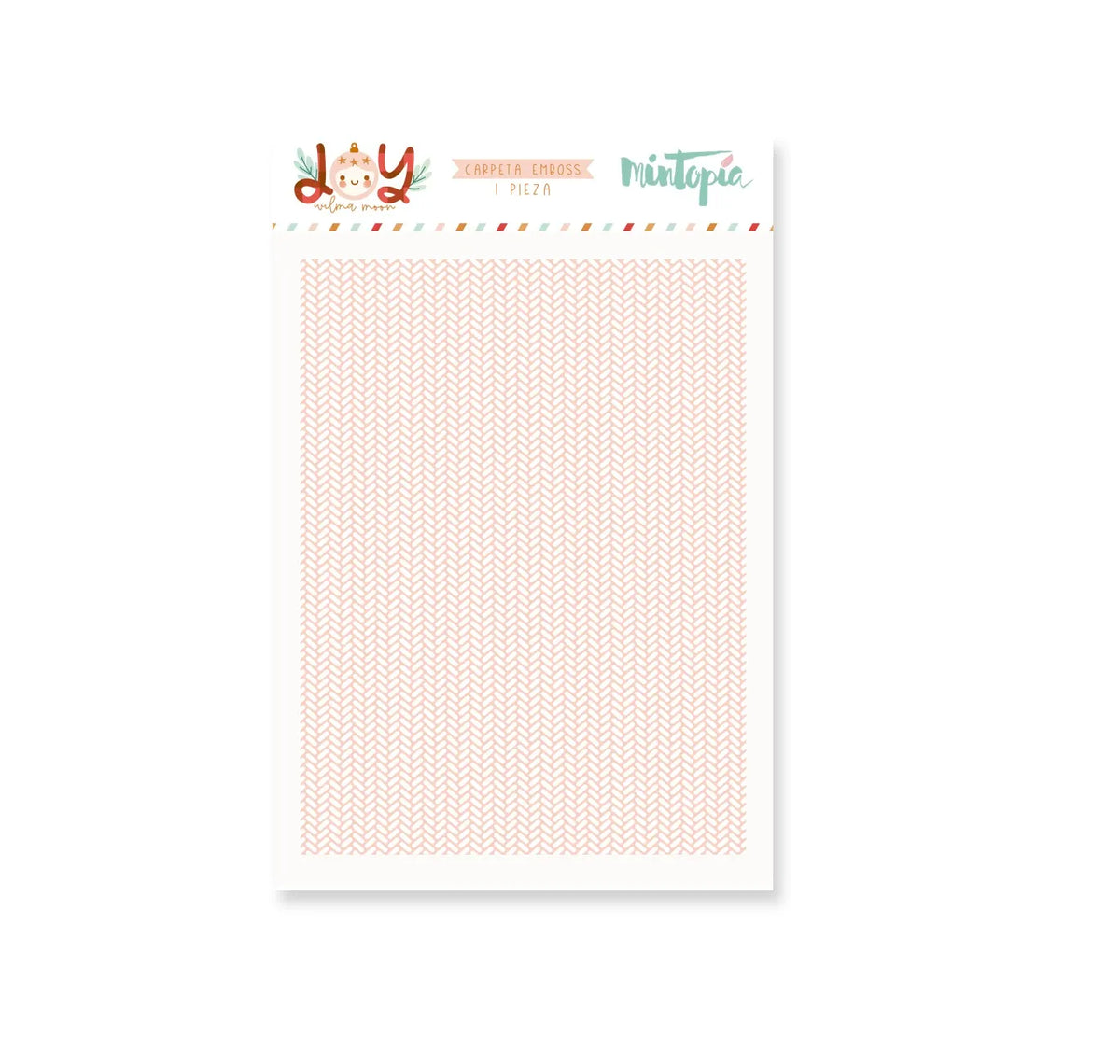 Mintopia Joy Embossing Folder| Scrap Diva Designs