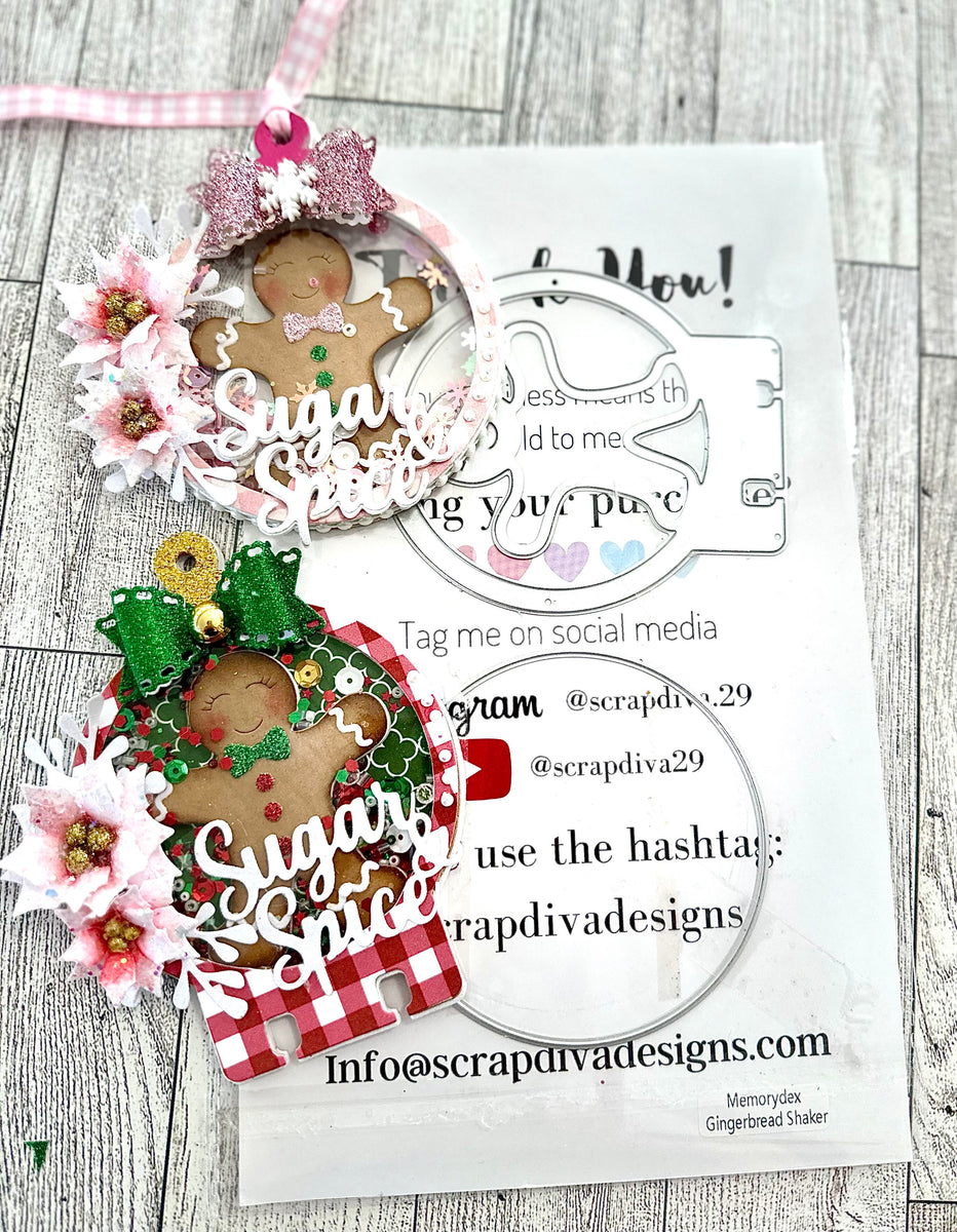 Memorydex Gingerbread Shaker| Scrap Diva Designs