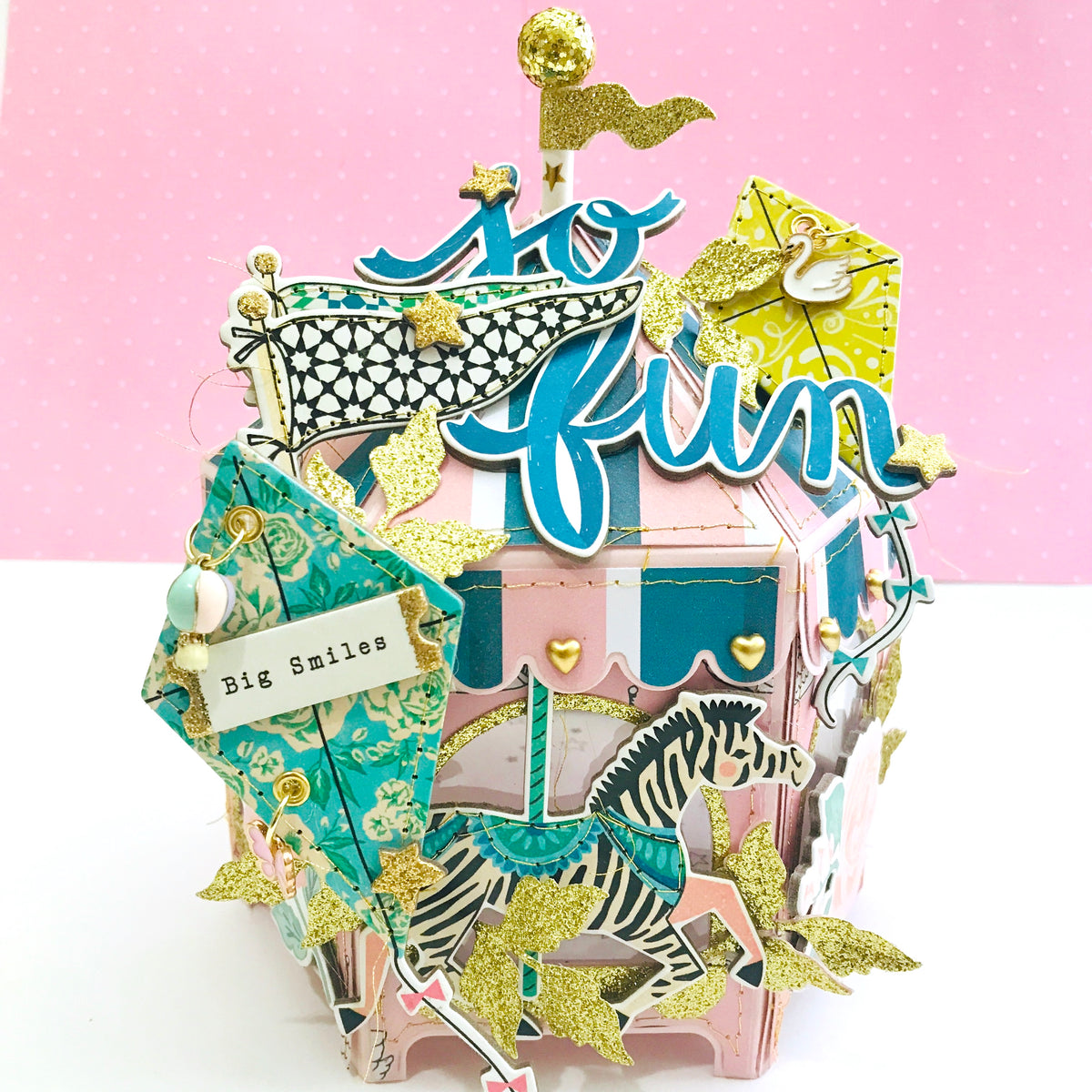 3D Carousel Gift Box| Scrap Diva Designs