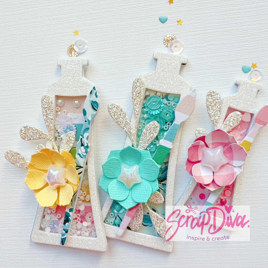 Paint Tube Shakers| Scrap Diva Designs