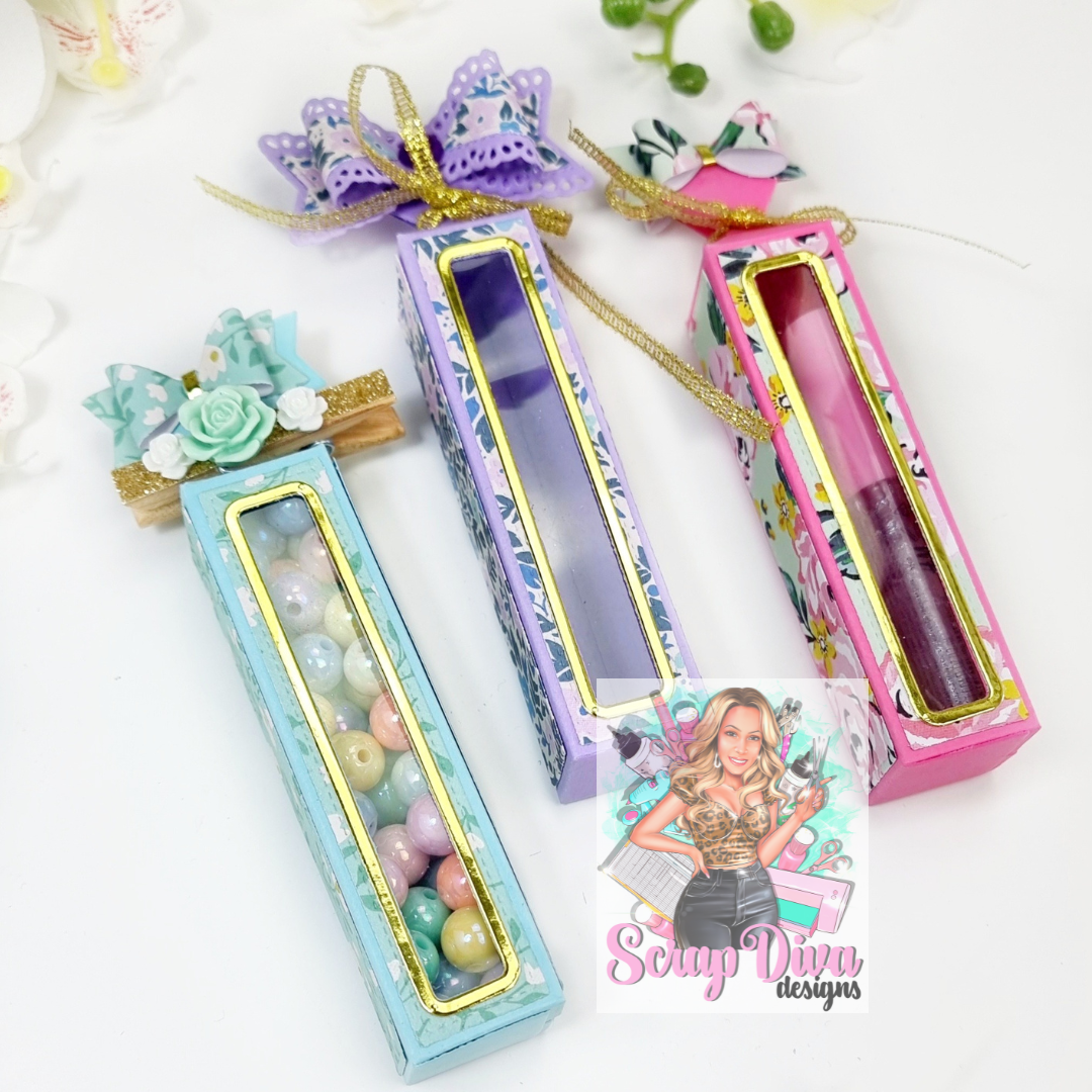 3D Tiny Vial Gift Box| Scrap Diva Designs