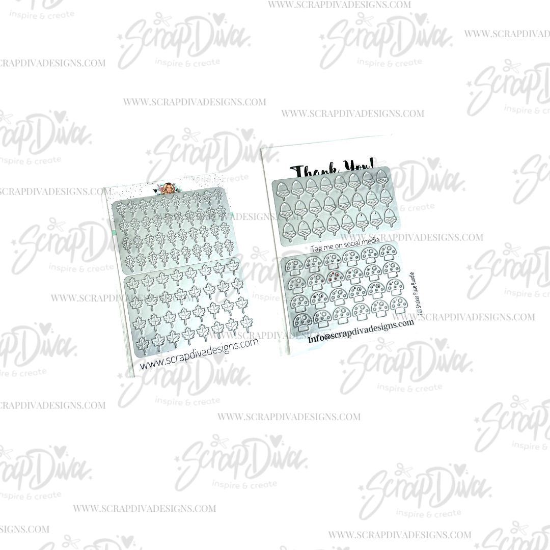 Fall Shaker Plates| Scrap Diva Designs