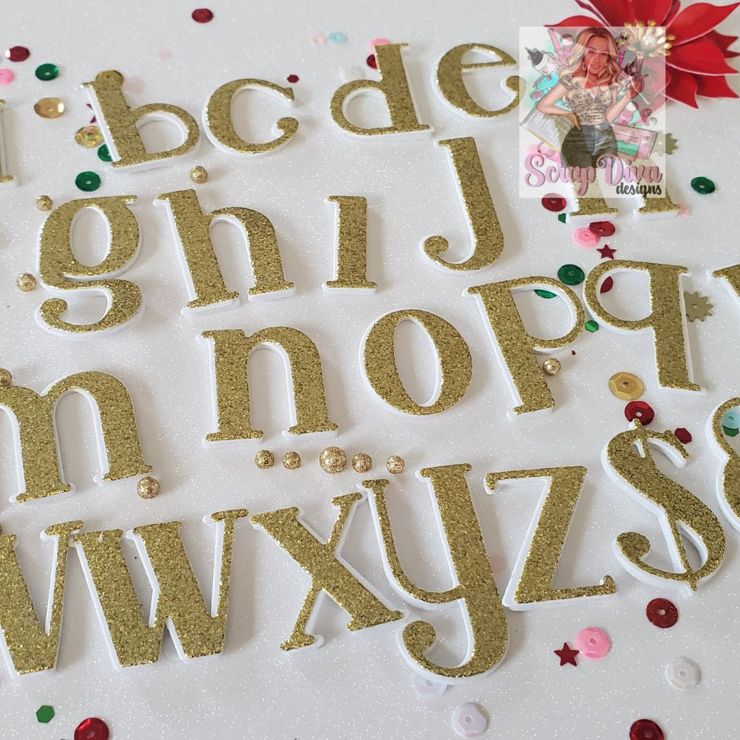 Lower Case Alphabet| Scrap Diva Designs