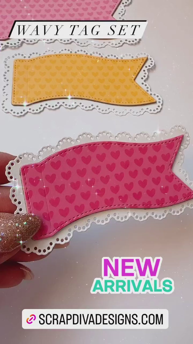 Wavy Tag Set| Scrap Diva Designs