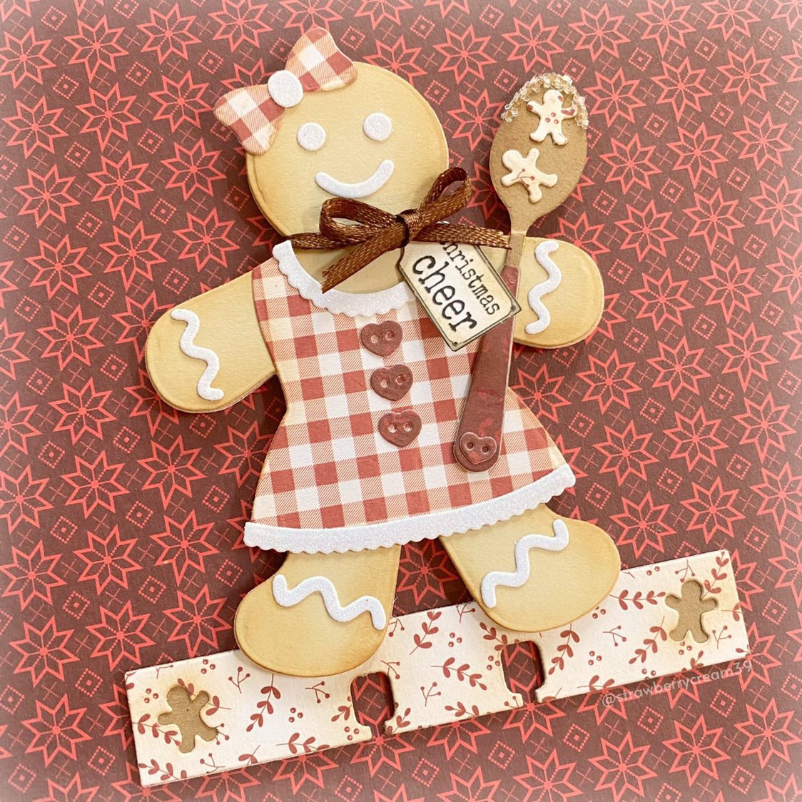 Gingerbread Doll Memorydex Card| Scrap Diva Designs