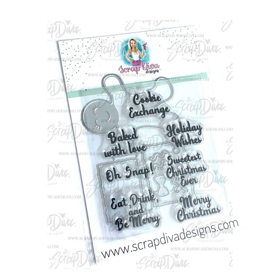 Gingerbread Stamp & Die set| Scrap Diva Designs