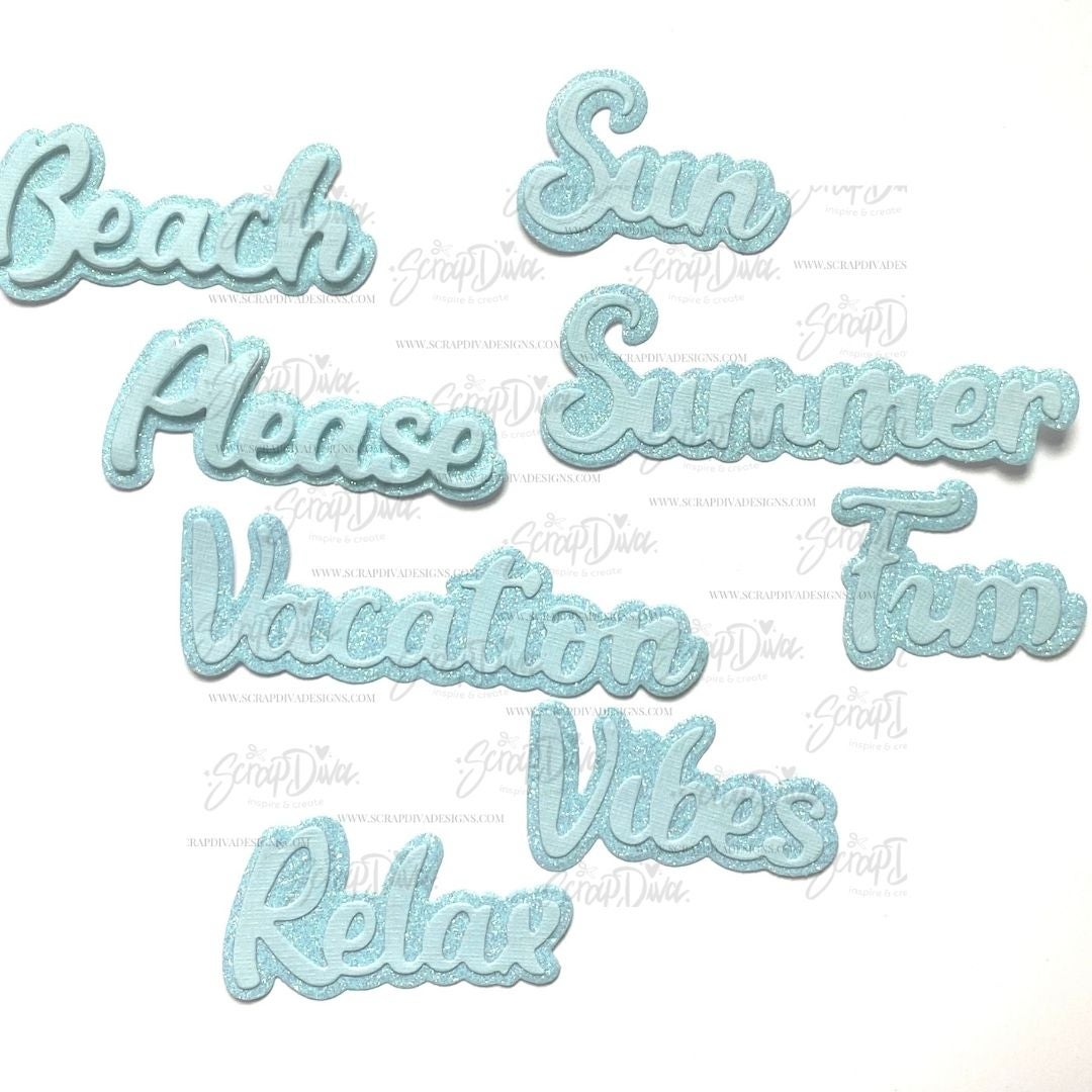 Summer Words| Scrap Diva Designs