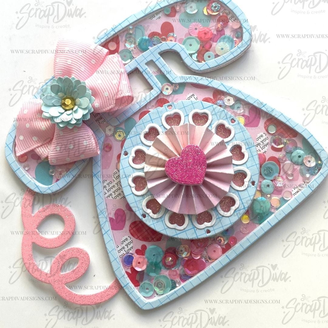 Retro Phone Shaker| Scrap Diva Designs